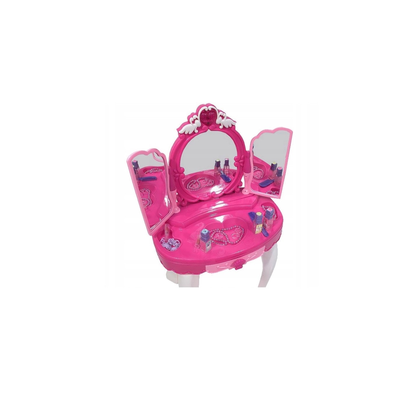 Masuta de Make-Up pentru Fete Glamour Mirror, Cu conectare Mp3 Player ...