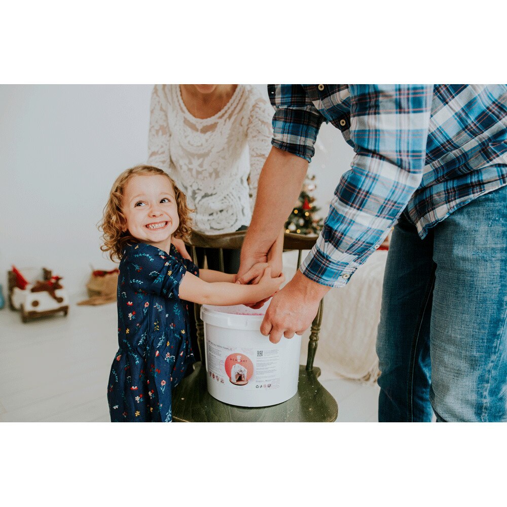 Kit mulaj maini 3D Familie + cadou suport din lemn de fag, pentru 2 ...