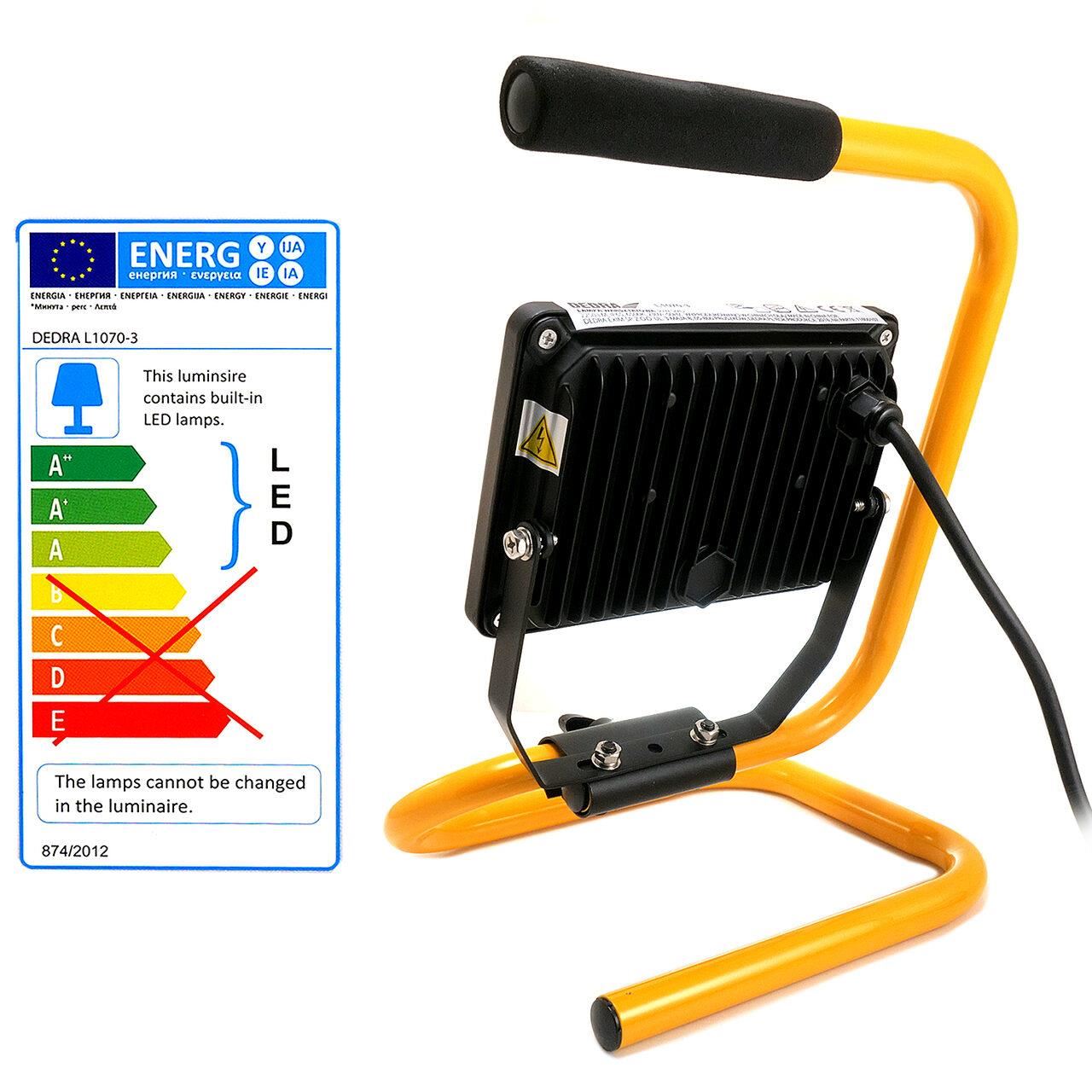 Proiector lucru, LED SMD, 30 W, 2250 lm, IP65, Dedra - eMAG.ro