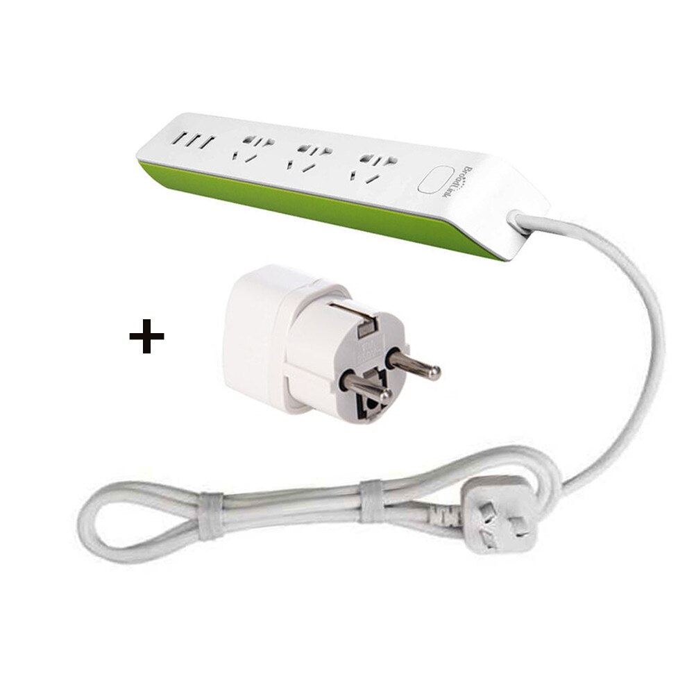 Prelungitor inteligent MP2, Broadlink, cu 3 prize si 3 USB, Wi-Fi ...