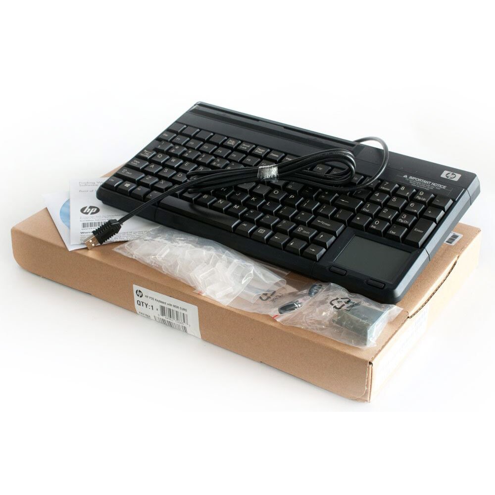 POS клавиатура HP, вградени тъчпад и четец за карти, програмируеми ...