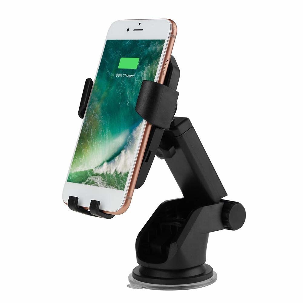 Suport de masina pentru telefon cu functie incarcare wireless - eMAG.ro