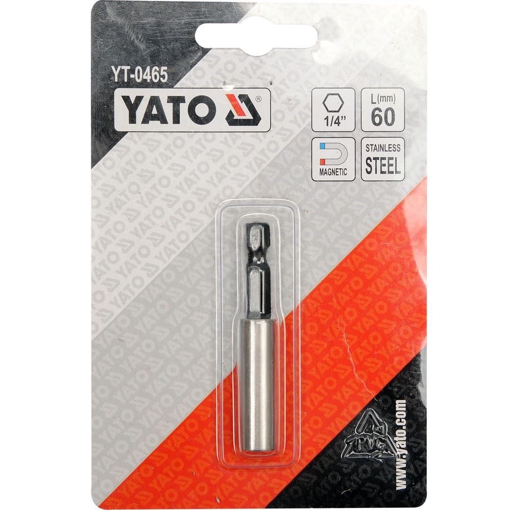 Adaptor pentru biti, Yato YT-0465, 60mm, 1/4'', magnetic - eMAG.ro