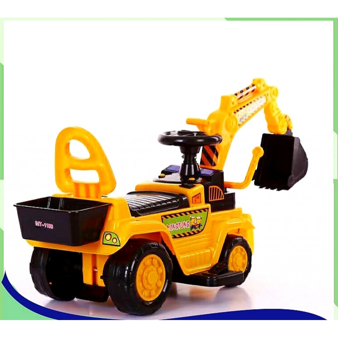 Excavator mecanic ride-on pentru copii, LIFT - eMAG.ro