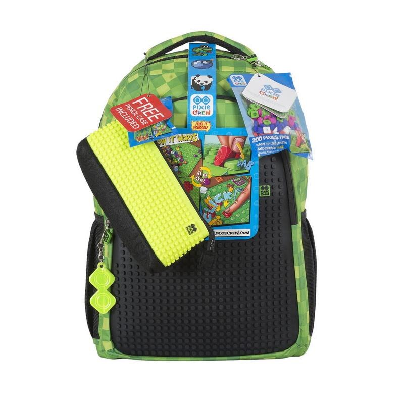 Раница и несесер Pixie Crew PXB16 SET, майнкрафт|черно - eMAG.bg