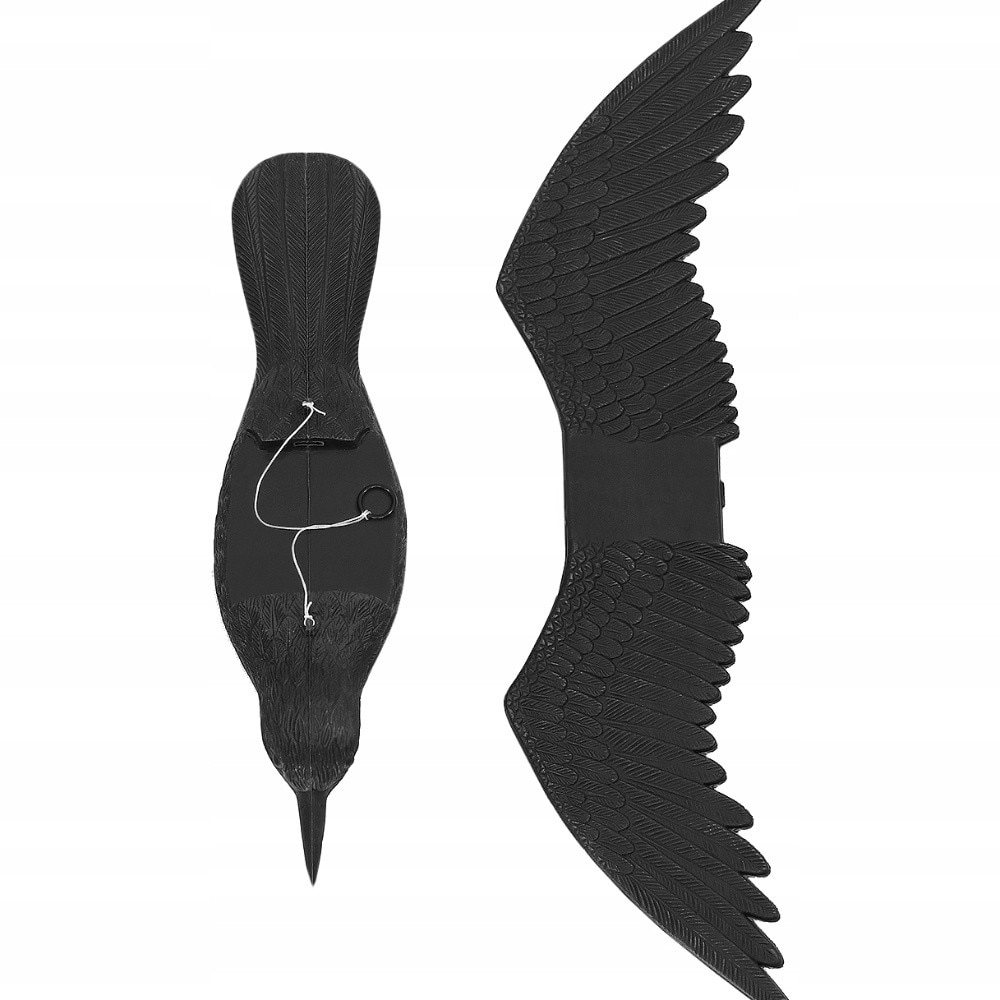 Corb Cioara Artificiala cu Aripile Intinse in Zbor Decorativa pentru ...