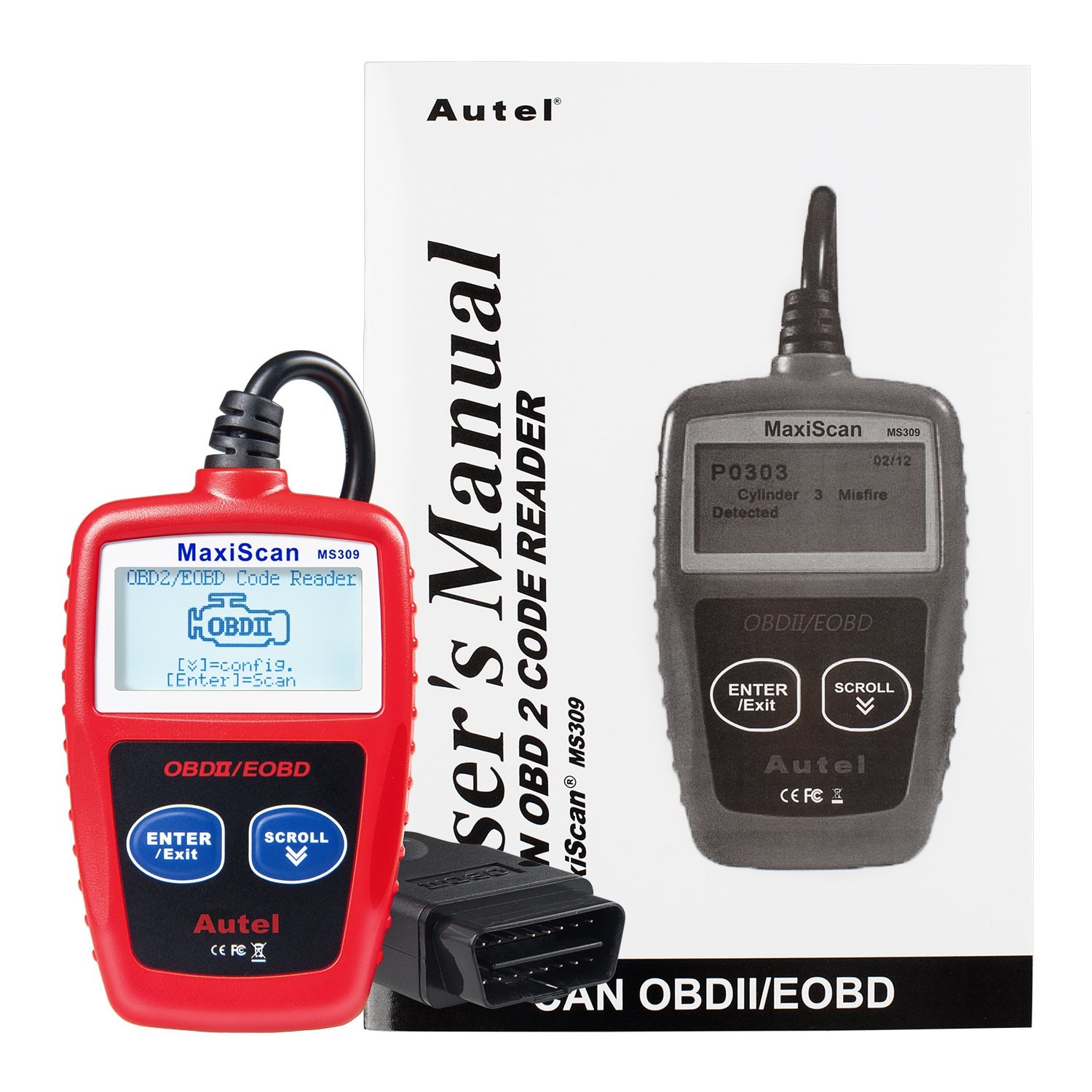 Grid Maxiscan MS309 OBD2 univerzális hibakód olvasó, autódiagnosztikai ...