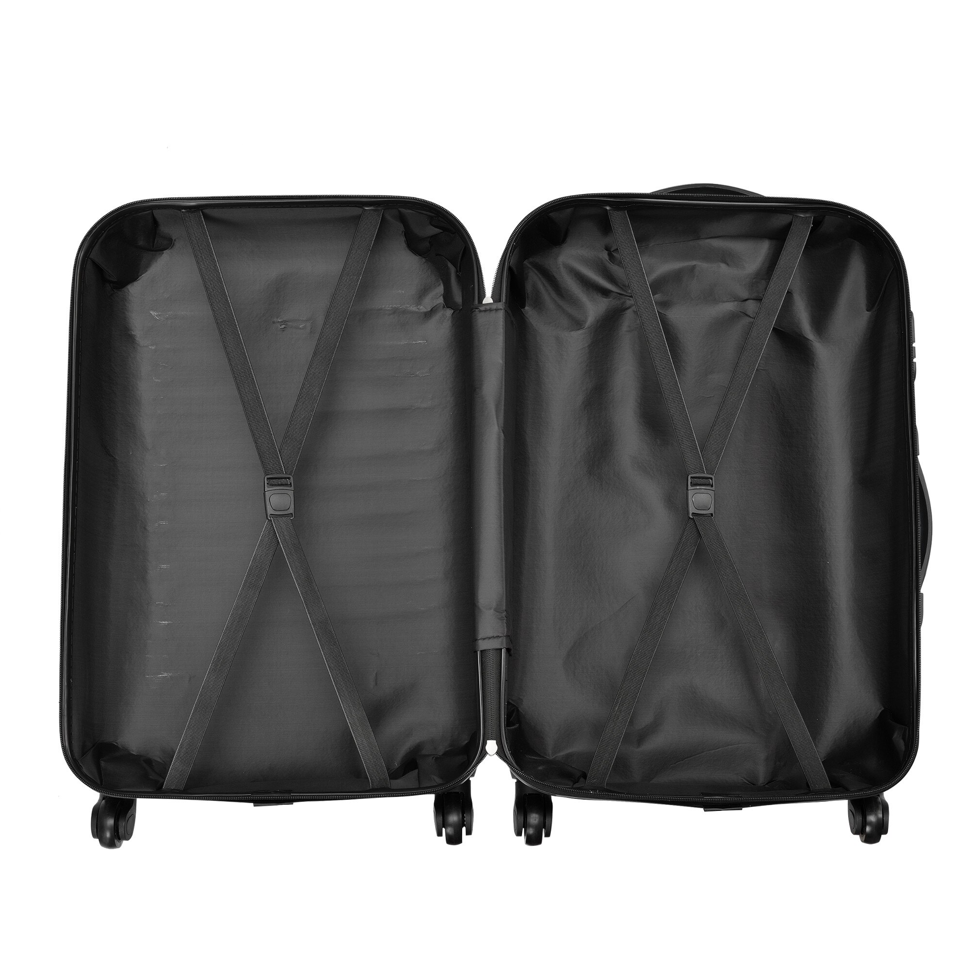 Set 3 Valize Tip Troler 3, pro.tec, 43 x 26,5 x 69 cm, ABS plastic ...