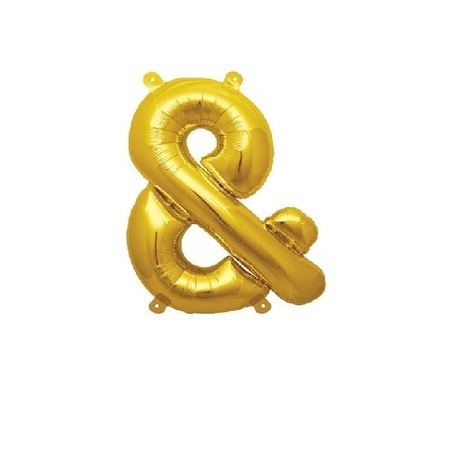 Balon folie semnul "&" (and) auriu 40cm - eMAG.ro