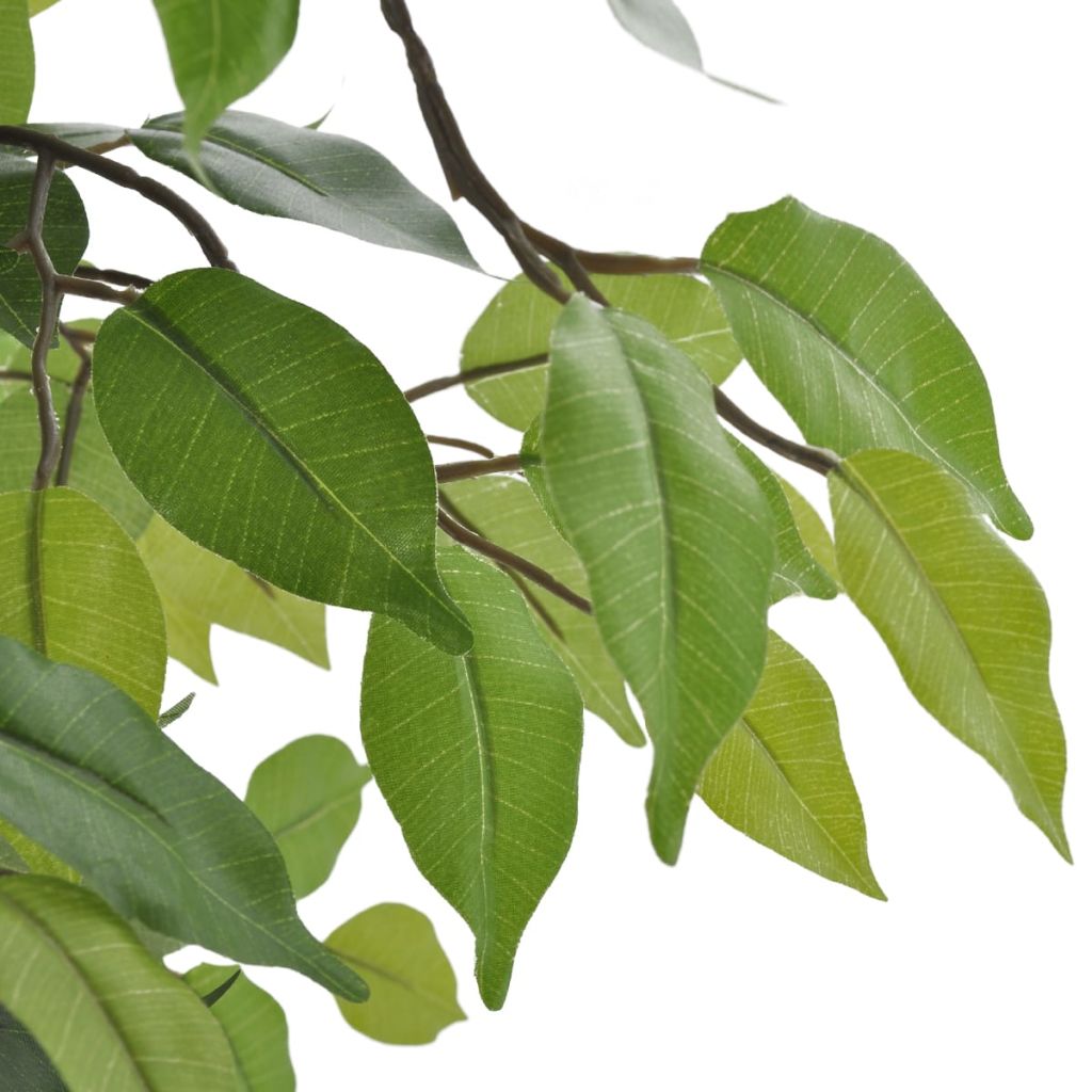 Ficus artificial pitic in ghiveci, vidaXL, 60 cm, Verde - eMAG.ro