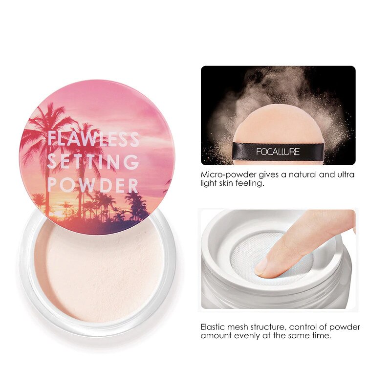 Pudra translucida Focallure Filtered Light, pulbere extrafina, FA6804 ...