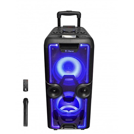 Boxa portabila LI-ION 2x 10" 400W Bluetooth/ Radio Telecomanda - eMAG.ro