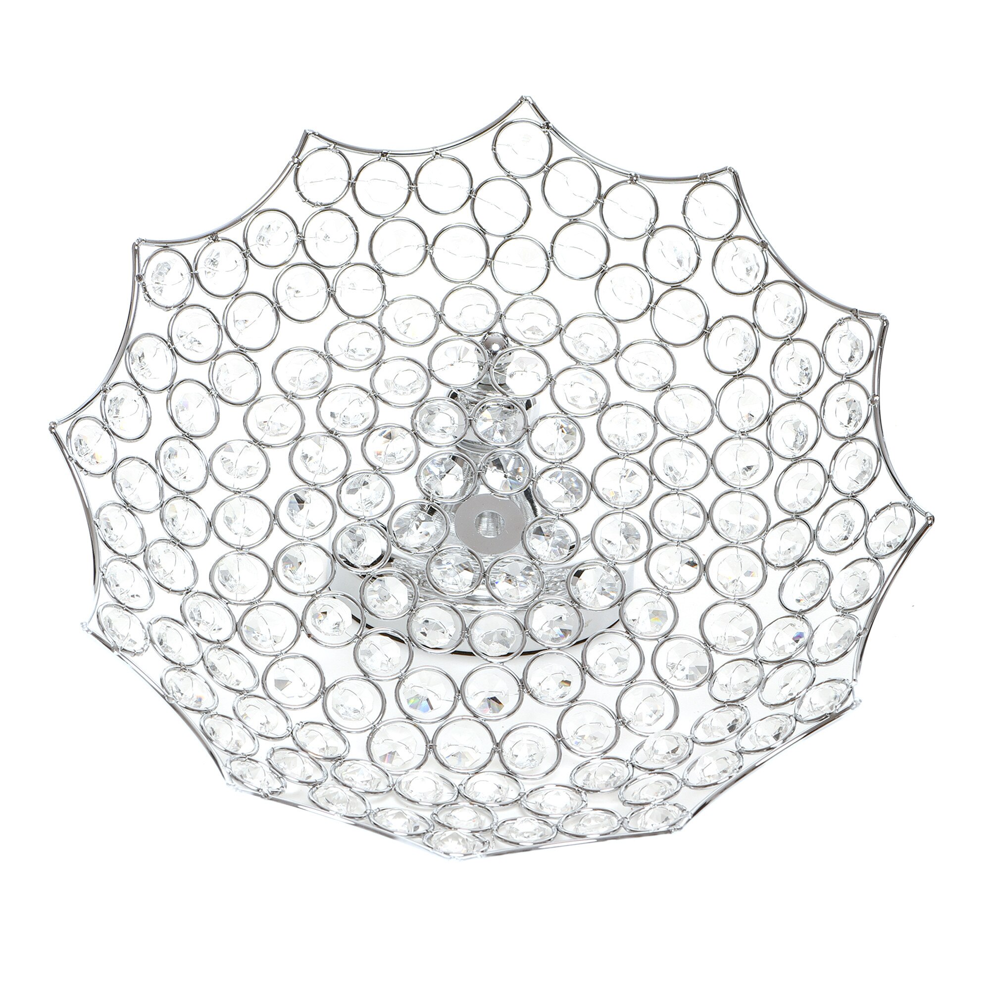 Fructiera DALIA, realizata din inox si sticla, 35 cm - eMAG.ro