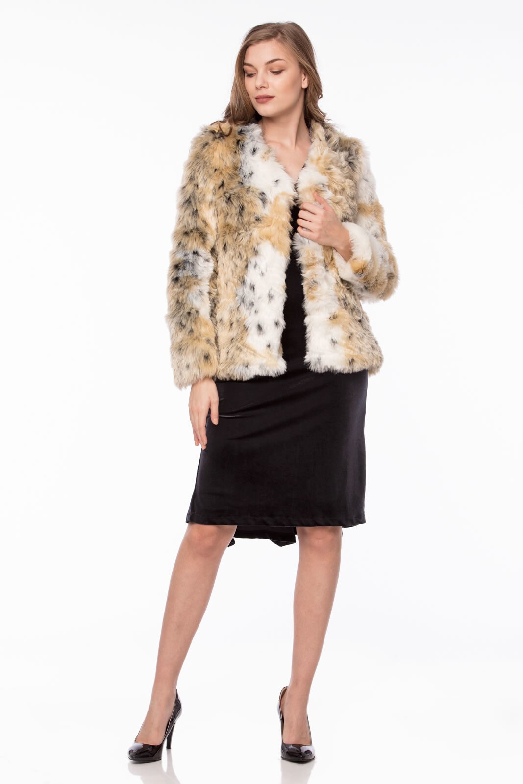 Capa dama din blana,Giorgal, Capa Jane, bej, 36EU - eMAG.ro