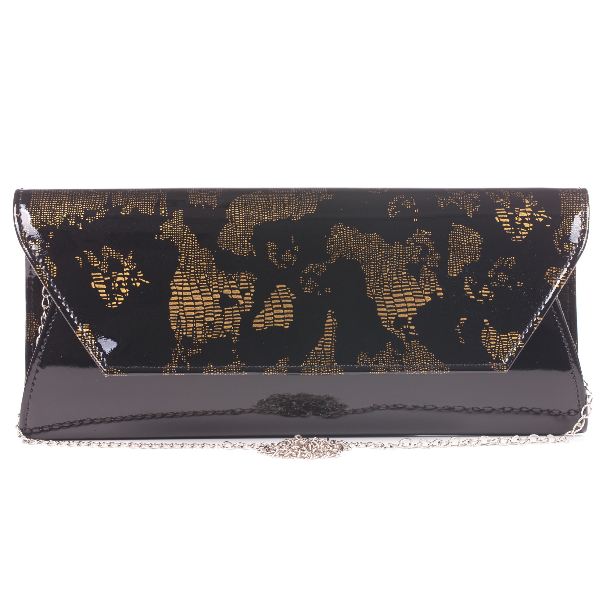 Geanta plic dama, Gentomix, din piele ecologica de culoare neagra cu ...