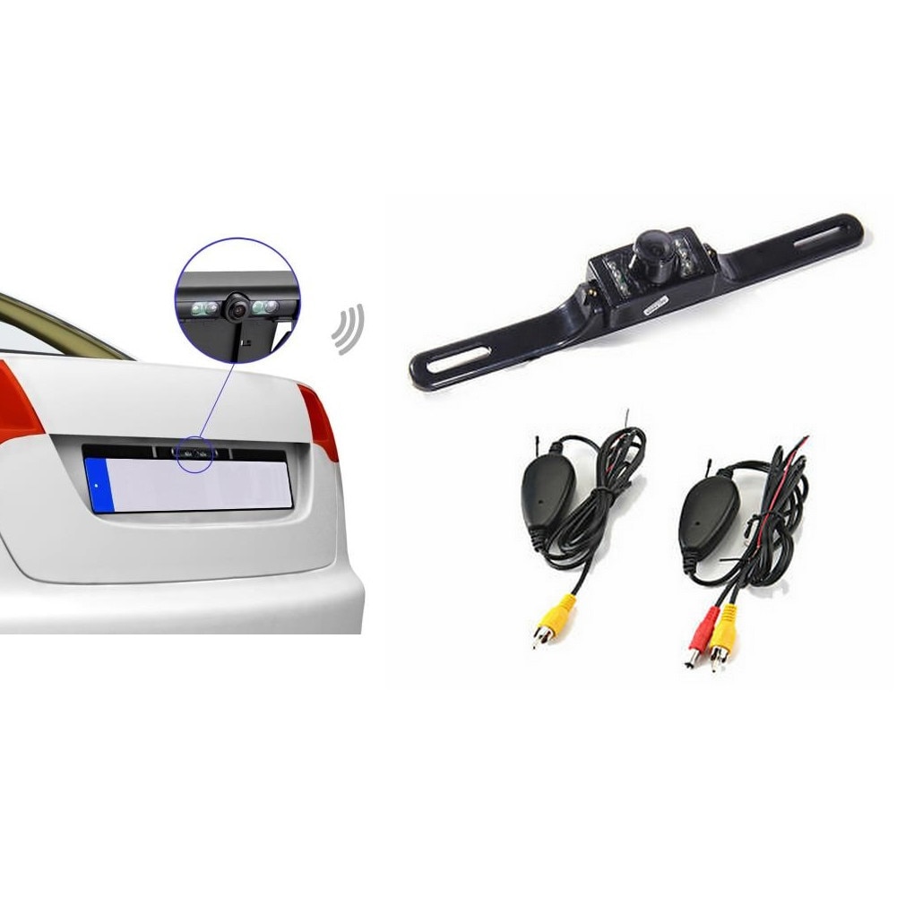 Camera Marsarier In Suport Numar Cu 8 Leduri Universala Wireless - eMAG.ro