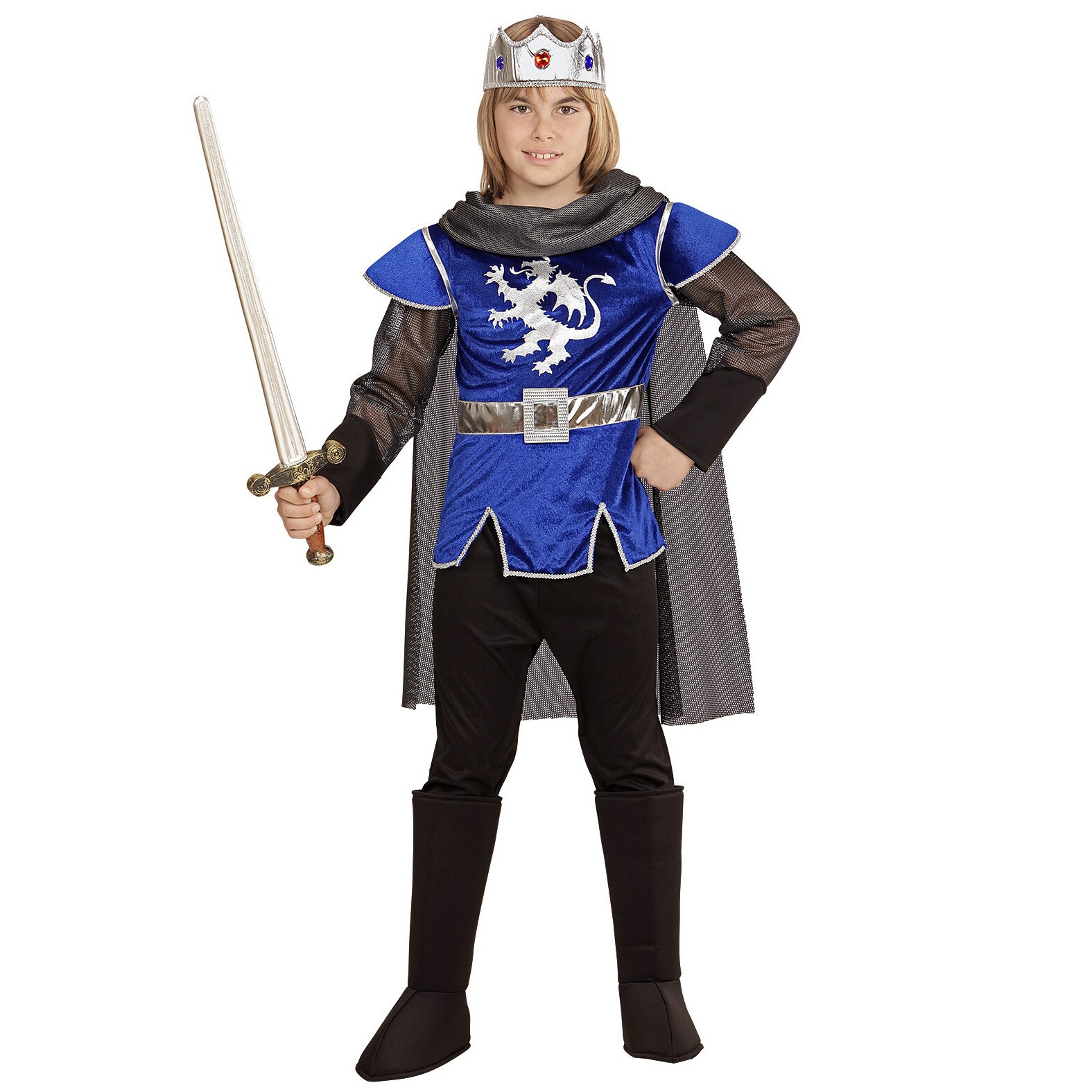 Costum Rege Arthur Albastru Widmann 5-7 ani - eMAG.ro