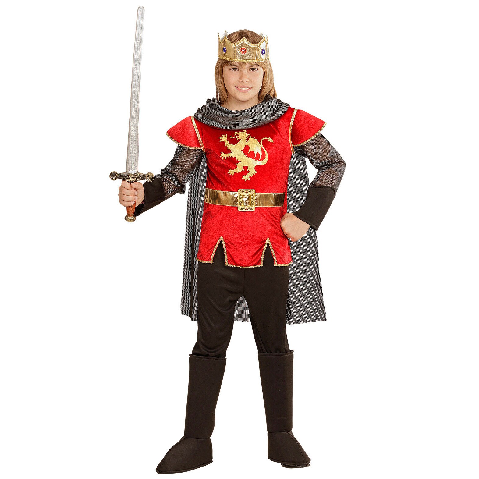 Costum Rege Arthur Rosu Widmann 4-5 ani - eMAG.ro