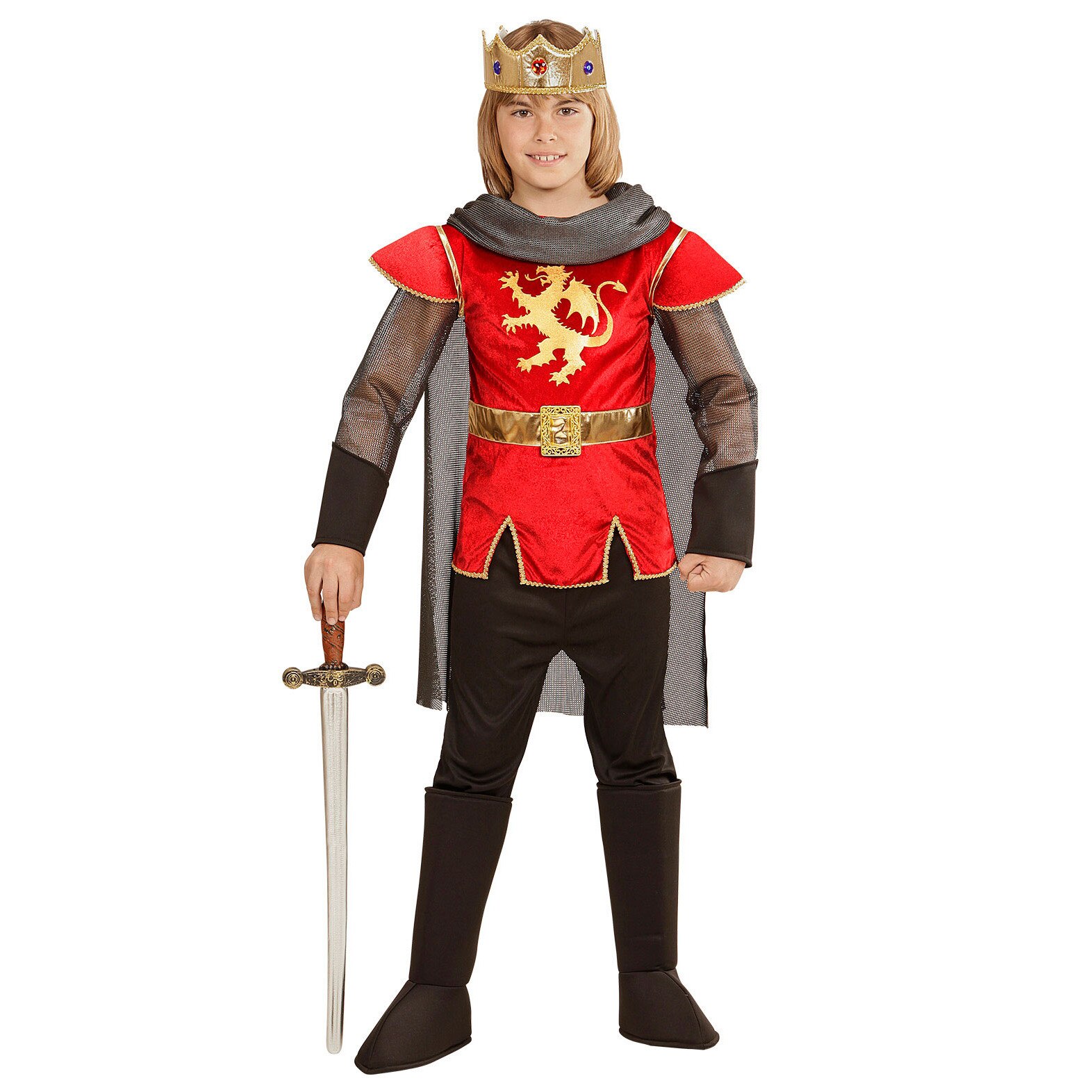 Costum Rege Arthur Rosu Widmann 4-5 ani - eMAG.ro