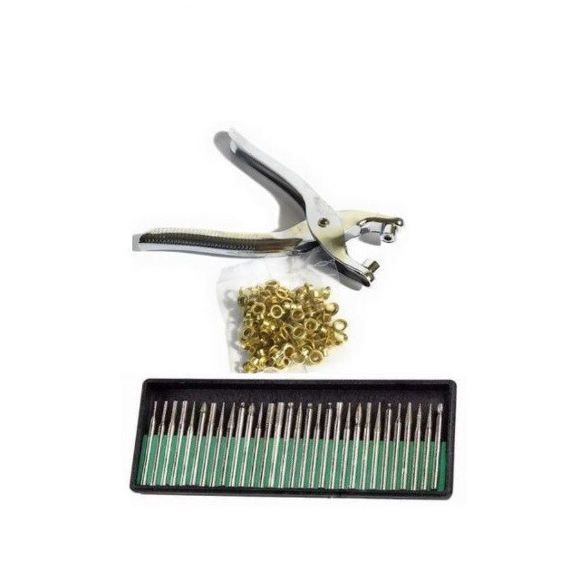 Kit Cleste capsat si gaurit cu capse 100 buc + Set freze diamantate ,30 ...