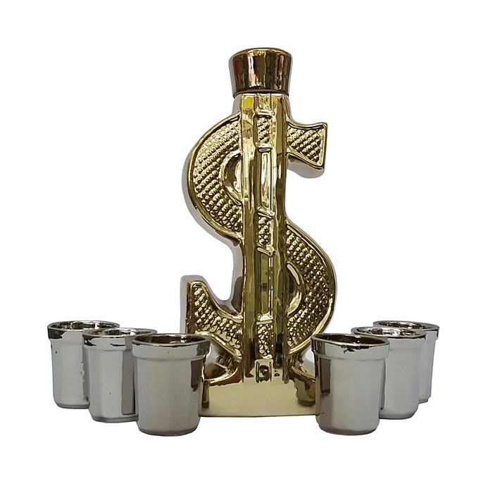 Set tuica ceramica sticla+ 6 pahare - eMAG.ro