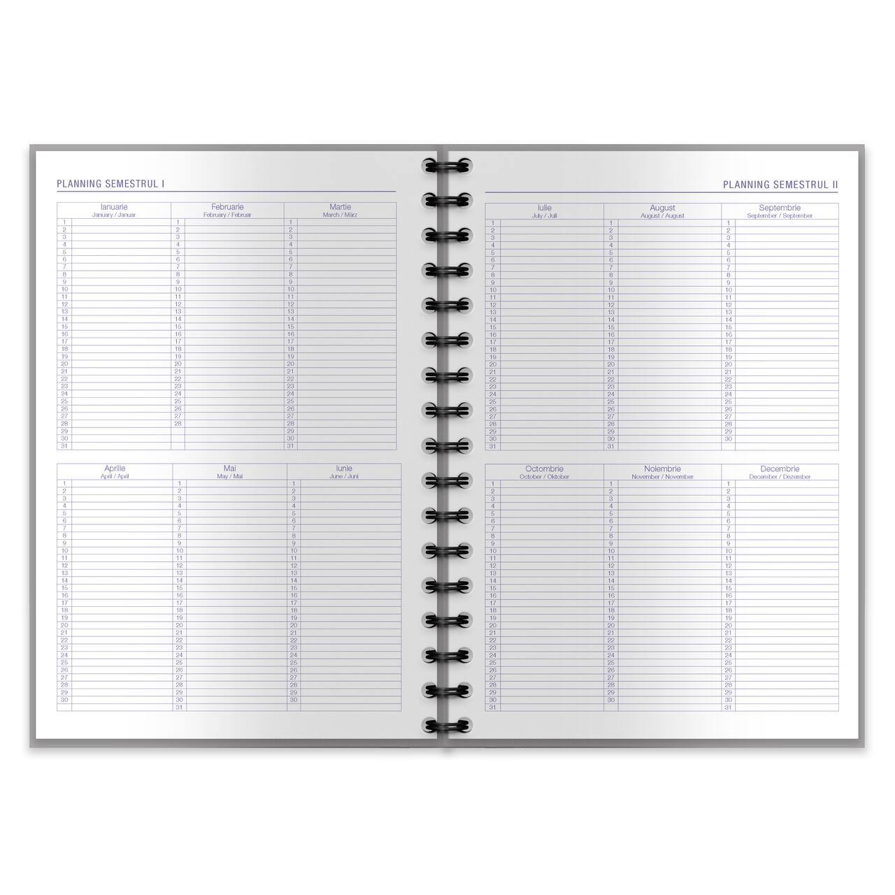 Agenda A5 nedatata, coperta carton model Vintage M12 - eMAG.ro