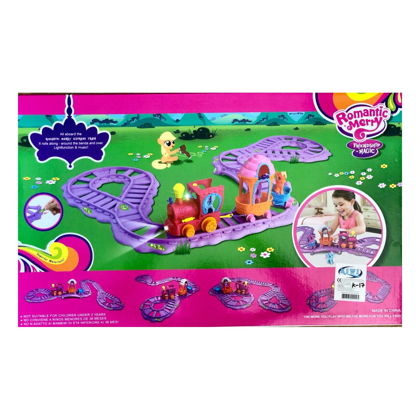 Set trenulet cu ponei, 6 piese - eMAG.ro