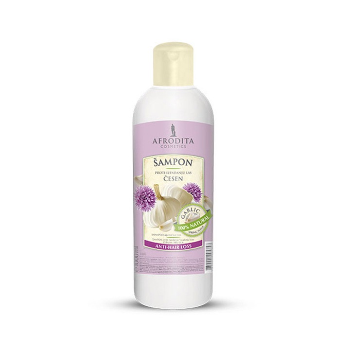 Шампоан Afrodita против косопад с екстракт от чесън 1000 мл - eMAG.bg