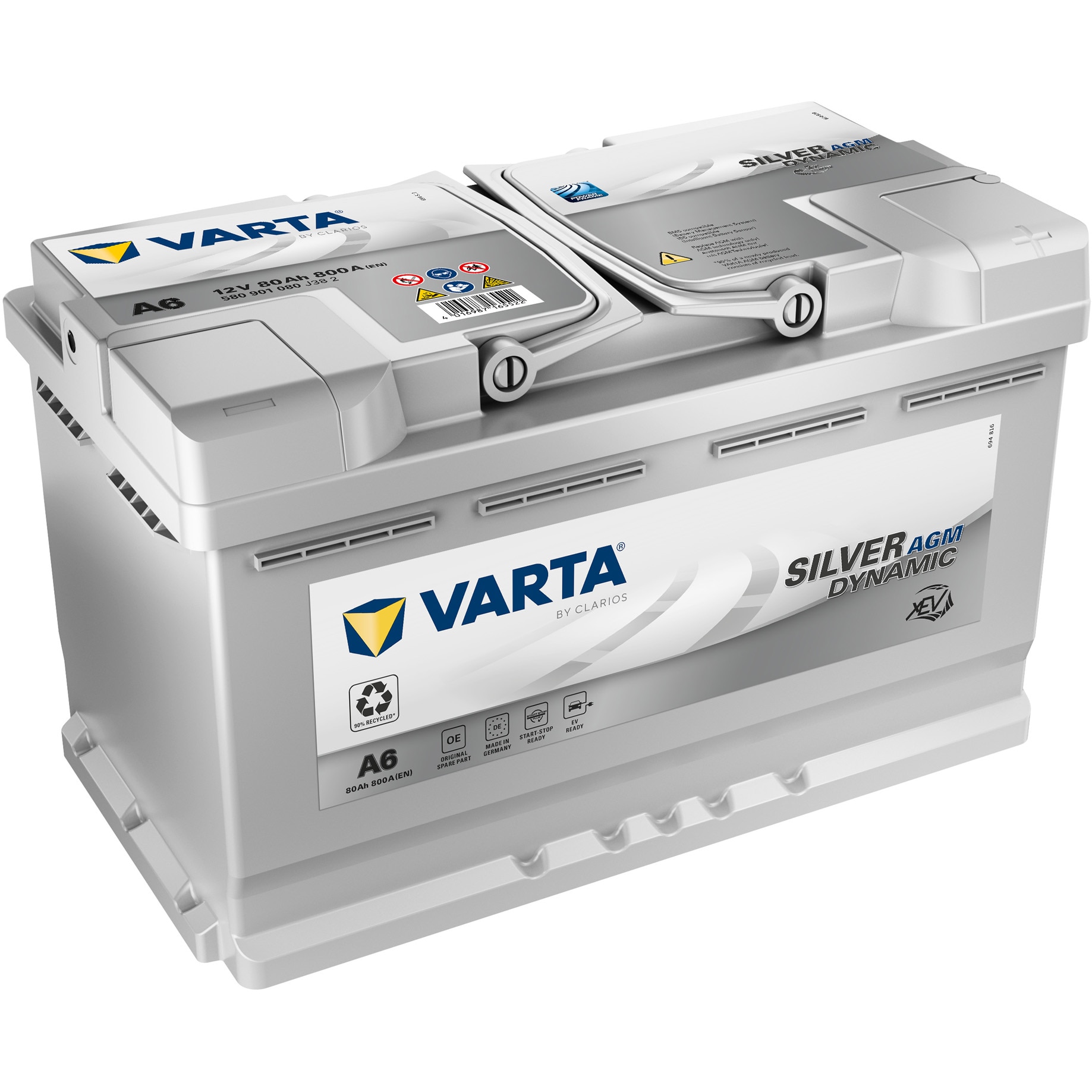 Baterie auto Varta Silver AGMxEV A6 80Ah 800A 580901080 - eMAG.ro