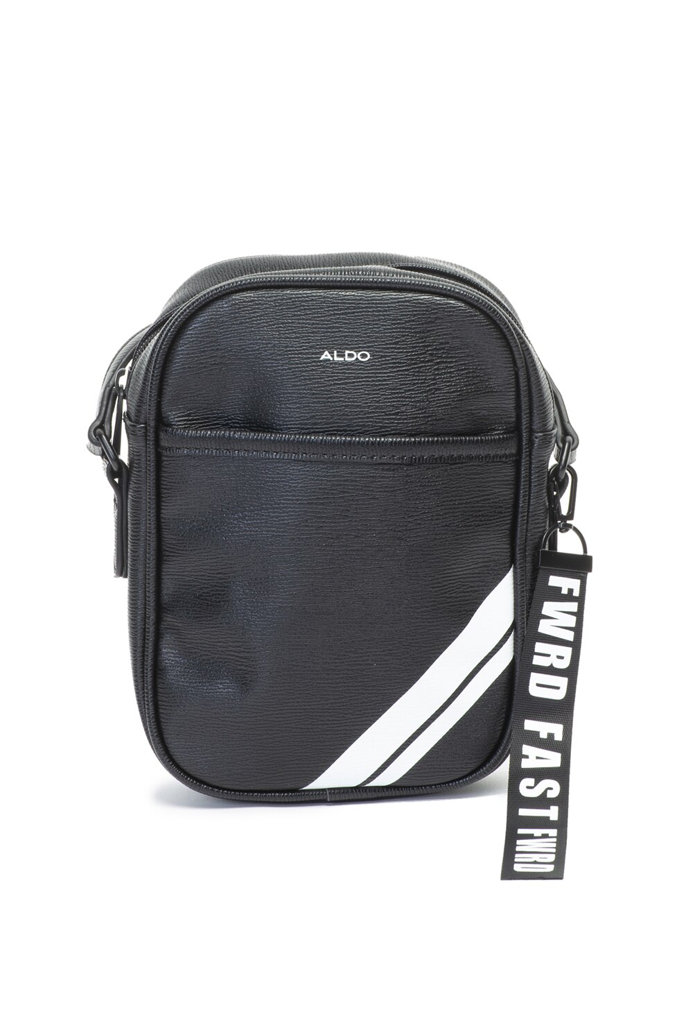 Aldo, Geanta crossbody cu logo Maranzana, Negru - eMAG.ro