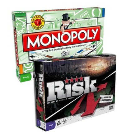 Hasbro - Pachet Promotional Monopoly + Risk - eMAG.ro