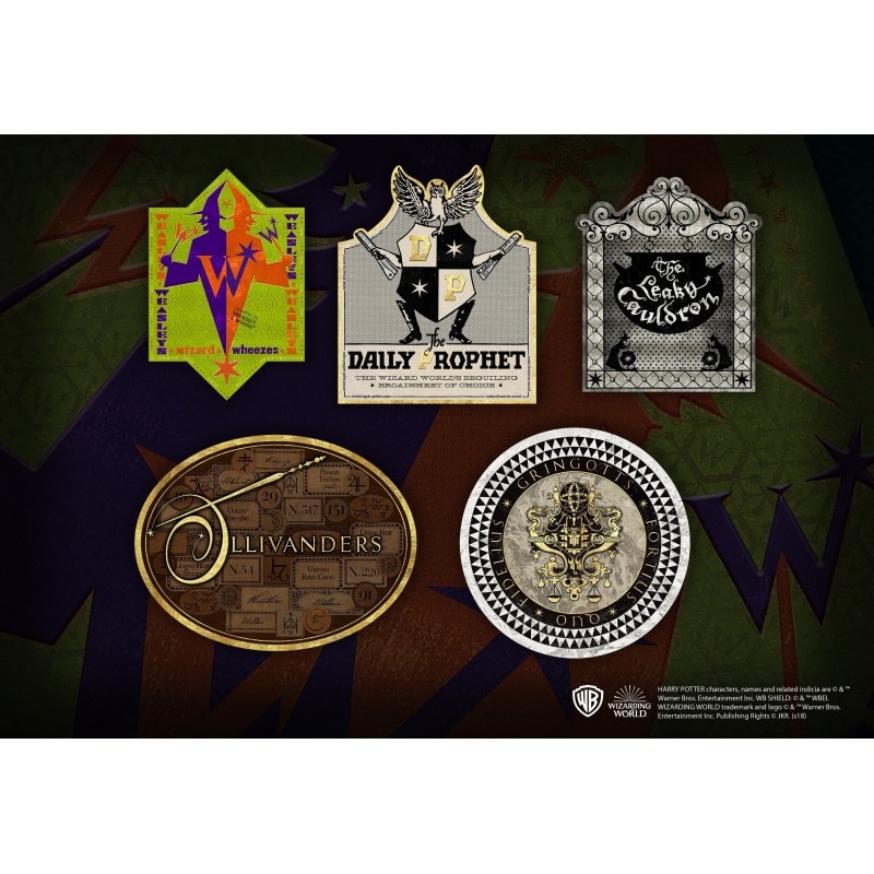 Пъзел Хари Потър Diagon Alley Shop Signs 5 x 200 части - eMAG.bg