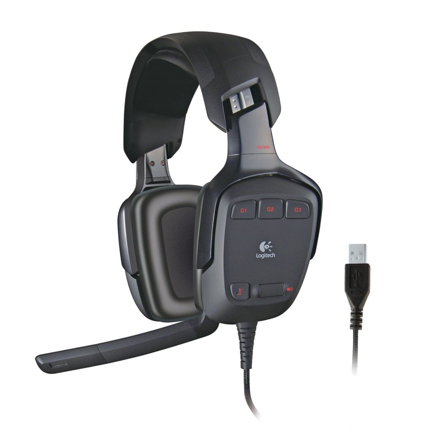Casti stereo cu microfon Logitech G35 Gaming Headset 7.1 - 981-000117 ...