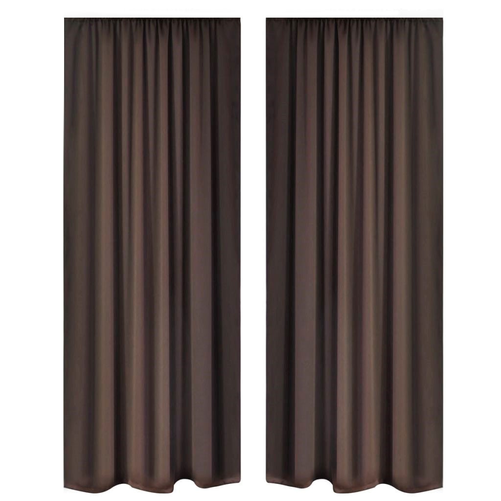 Set 2 draperii 130x220 cm, black-out Maro-Caramiziu, 2DRAP018 - 220 ...
