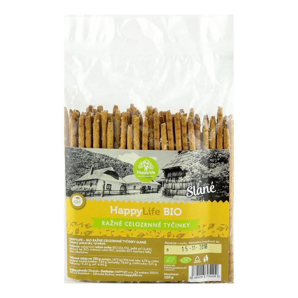 Sticksuri bio din secara cu sare, Happy Life, 120g - eMAG.ro