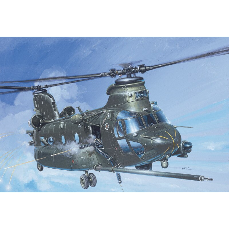Kit de construit elicopter Chinook MH - 47 E SOA, Lungime 21.5 cm ...