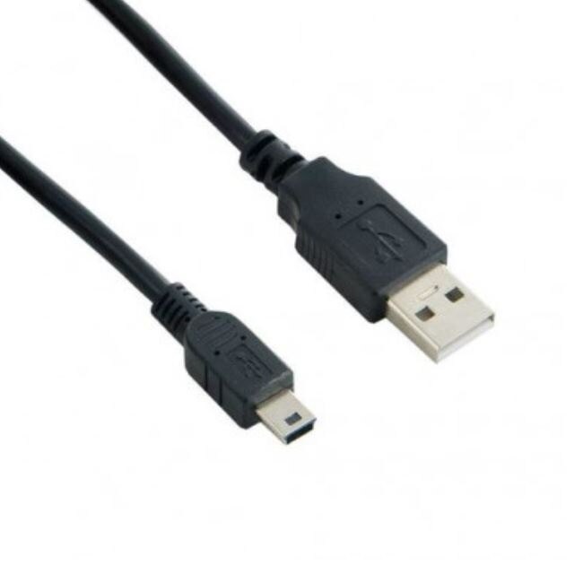Cablu USB 2.0 Mini 4World, 5pini, AM / B Mini, 1.8m, HQ, ferita - eMAG.ro
