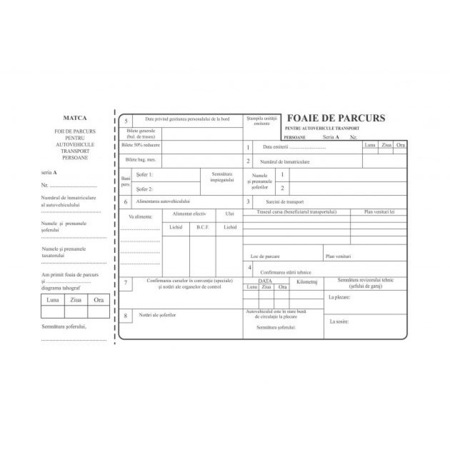 Foaie Parcurs Persoane A4 - eMAG.ro