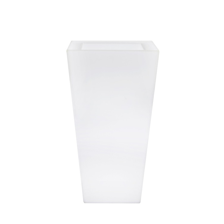 Ghiveci Vicky Large, iluminat LED RGB, Plastic, 74 x 26 cm, cu sistem ...