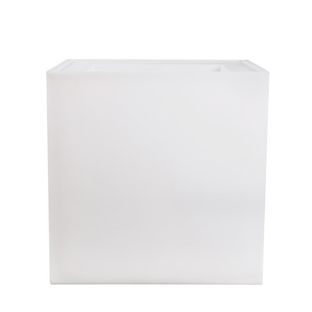 Ghiveci Cuby Small, iluminat LED RGB, Plastic, 43 x 43 cm - eMAG.ro