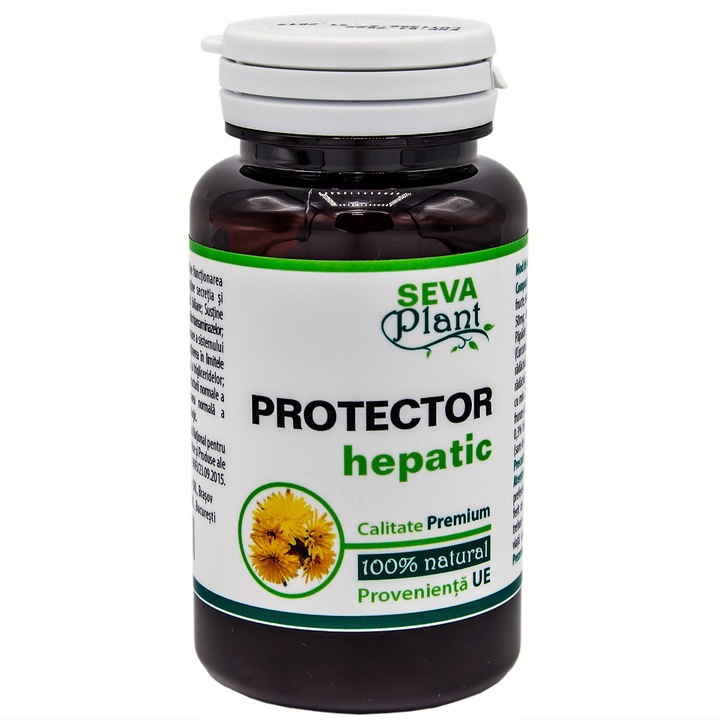 Protector Hepatic, supliment pentru ficat, 60 capsule vegetale ...