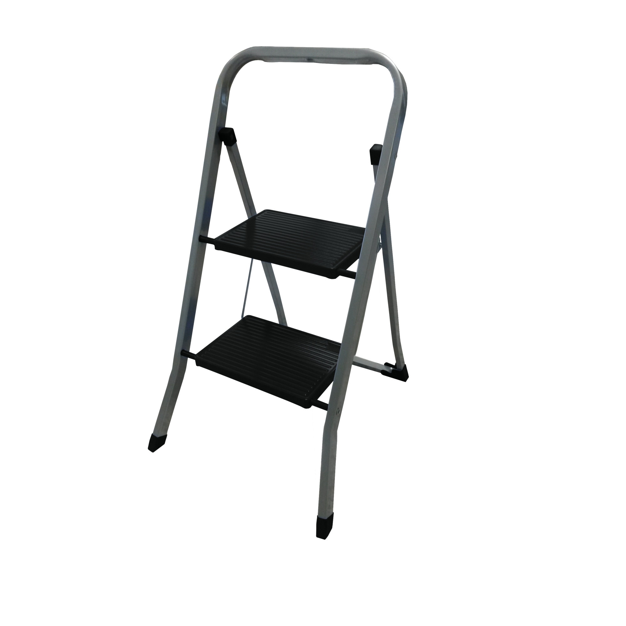 Scara aluminiu cu 2 trepte, cu trepte antiderapante cauciucate, "SUPER ...