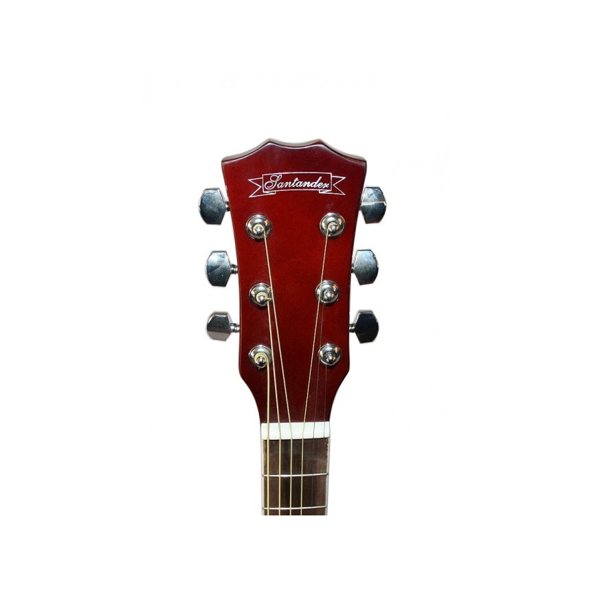 Set chitara electroacustica SANTANDER sunburst /husa/corzi/curea/pene/capodastru - eMAG.ro