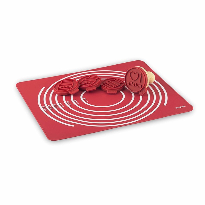 Комплект за сладкиши, 4 печата и силиконова дъска Nutella Tefal Proflex ...