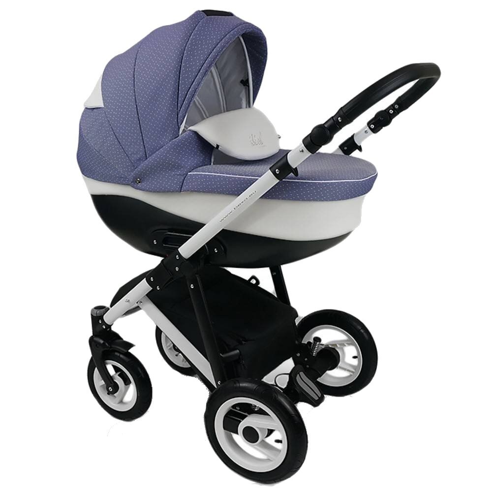 Carucior copii 3 in 1 Bexa Ideal Purple Cadru alb - eMAG.ro