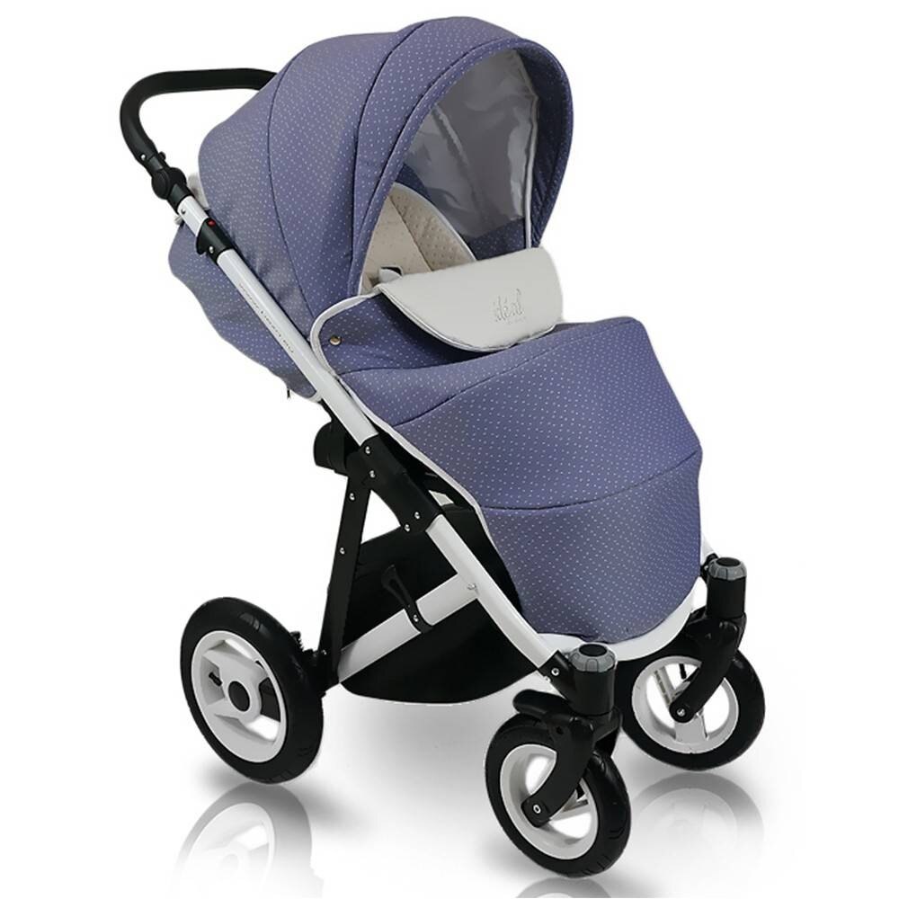 Carucior copii 3 in 1 Bexa Ideal Purple Cadru alb - eMAG.ro