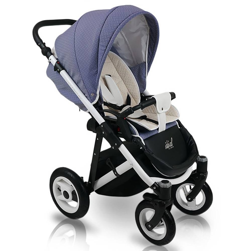 Carucior copii 3 in 1 Bexa Ideal Purple Cadru alb - eMAG.ro
