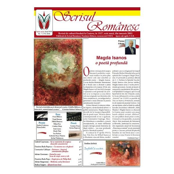 Revista Scrisul Romanesc Nr. 7 din 2018 - eMAG.ro