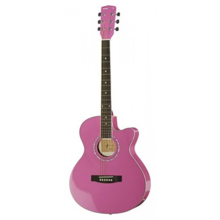 Chitara Electro Acustica Roz, Harley Benton, EAX-10 Pinky - eMAG.ro