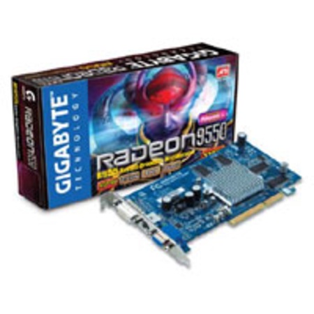 Placa video Gigabyte ATI Radeon 9550, 128MB, 64bit, DVI, TVO, AGP8x ...